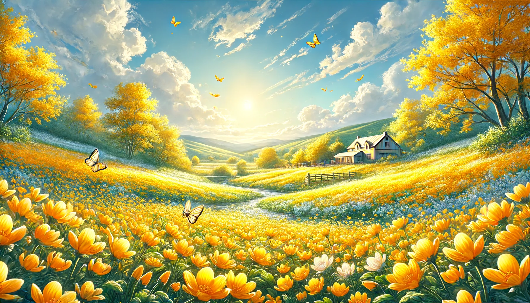 Warna Icterine: Kuning yang Cerah dan Penuh Pesona - Warna Vortixel